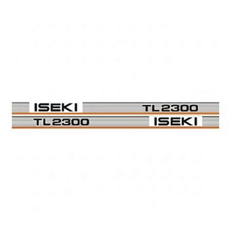 Sticker Stickerset Iseki Tl2300 Tl Series Shop4trac