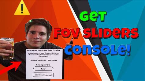 How To Get FOV Sliders On Warzone Console Xbox One PS4 PS5 120 Field