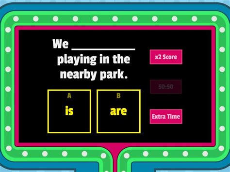 Gameshow Present Continuous Gameshow Quiz