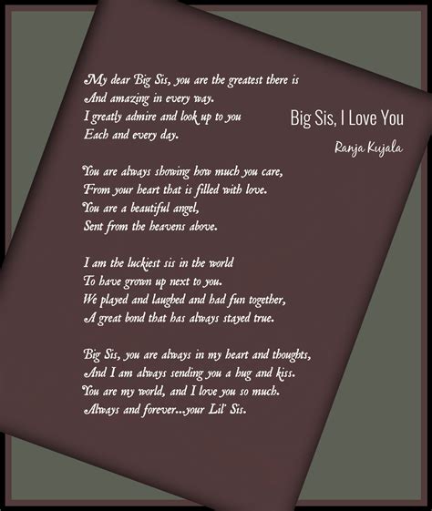 Big Sister Poems