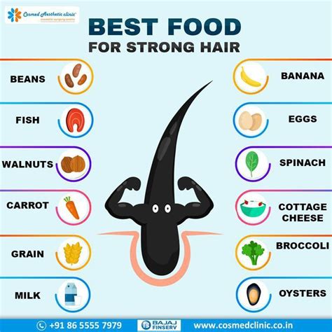 Best Foods For Strong Hair Strong Hair Good Health Tips Healthy Facts