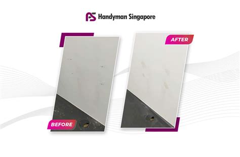 Remove Bracket And Patch Holes In Bedok PS Handyman Singapore