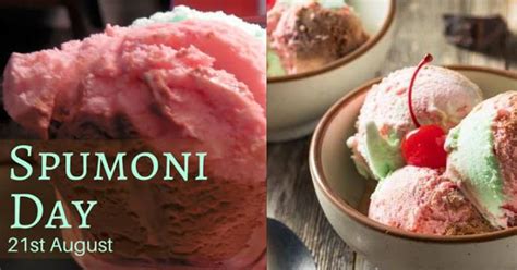 21st August Celebrating National Spumoni Day Zero Thought