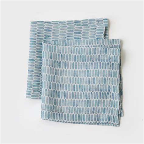 Speckle Blue Table Napkins Set Of 2 Sanctuaryliving