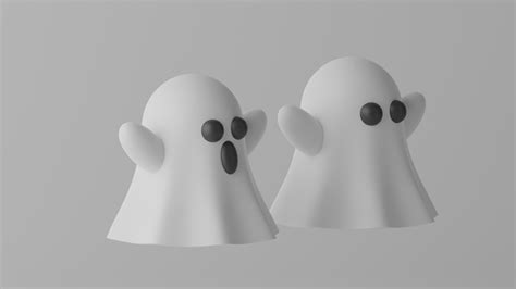 Artstation Cartoon Cute Ghost 3d Model Resources