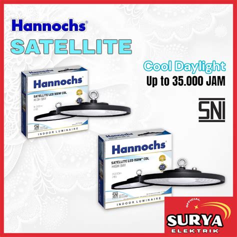 Jual Lampu Gantung Highbay Hannochs Satellite Led Watt Pabrik Gudang Sni Shopee