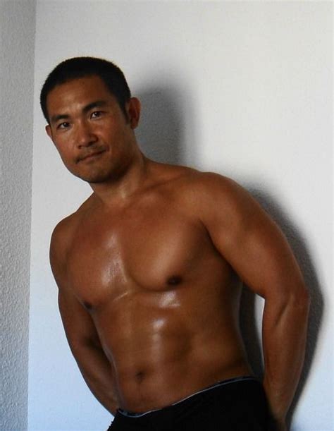 Pinken Asian Beard Beefy Men Muscular Men