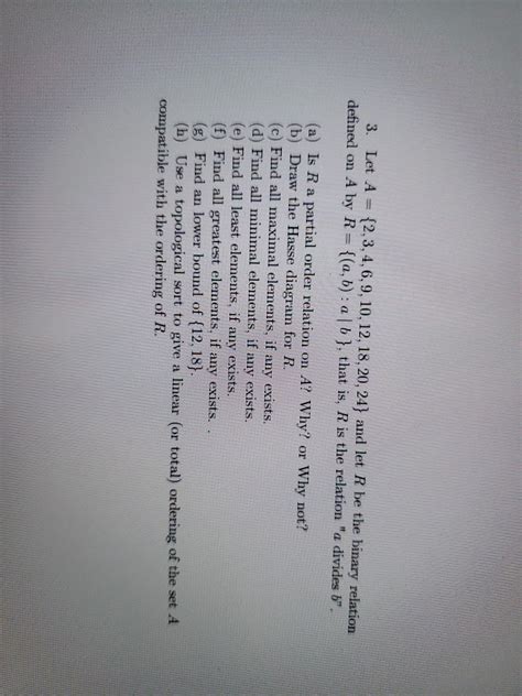 Solved Let A And Let R Chegg