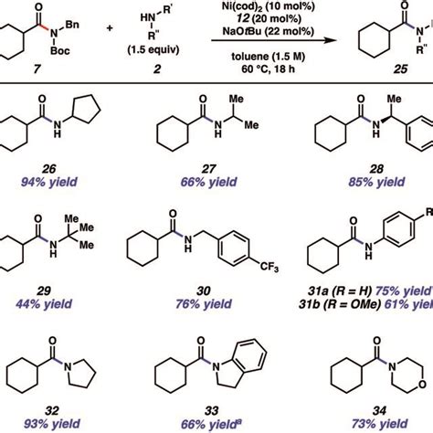 Scope Of The Amine Nucleophile Yields Shown Reflect The Average Of Two