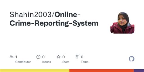 Github Shahin2003online Crime Reporting System