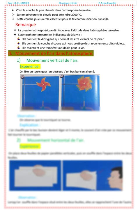 Solution L Air Qui Nous Entoure Cours Studypool