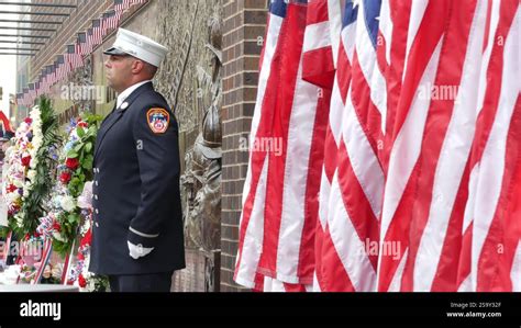 New York City United States 11 September 2023 Firefighters