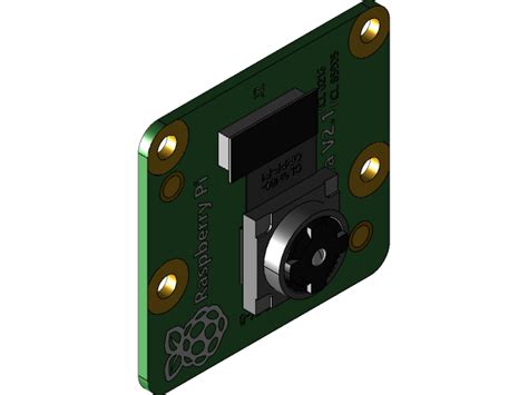Raspberry Pi Camera D Cad Model Library Grabcad