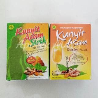 Jual Kunyit Asam Sidomuncul 5 Saset Shopee Indonesia