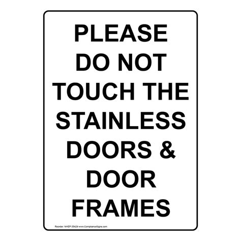 Portrait Please Do Not Remove Any Supplies Sign NHEP 35428 BLU