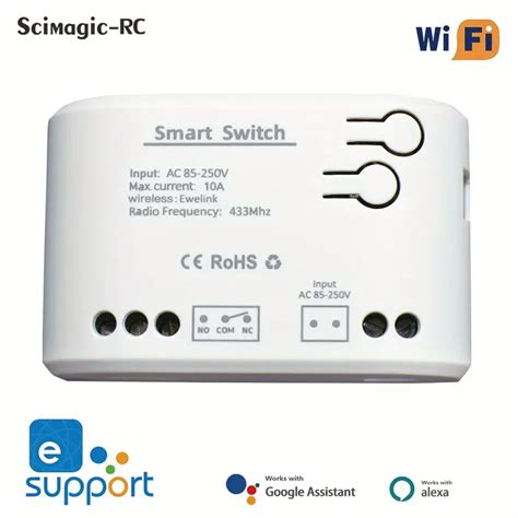 1ch Ewelink Ac 85 250v Wifi 스위치 릴레이 스마트 홈 원격 제어 220v 인칭 모듈 타이머 컨트롤러