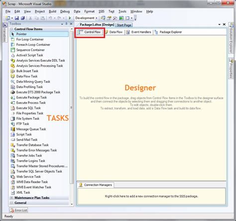 Sqlserverbrains Ssis Control Flow