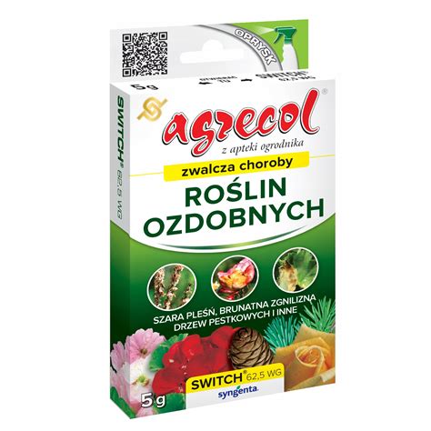 Switch 62 5 WG 5g Agrecol Zwalcza choroby grzybowe roślin ozdobnych
