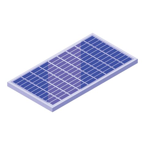 Blue Solar Panel Icon Isometric Vector Cell Power 15209814 Vector Art