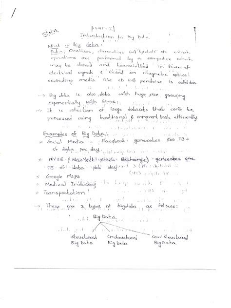 Unit 1 Big Data Handwritten Notes Pdf Computing