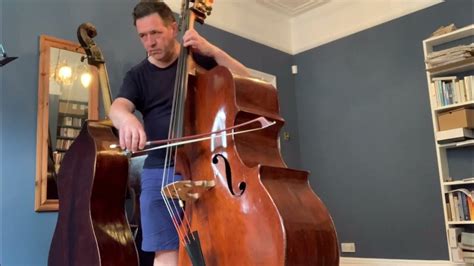 Looking At A Fine English Double Bass By William Howarth Manchester