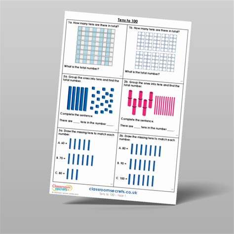 Year 1 Tens To 100 Varied Fluency Resource Classroom Secrets