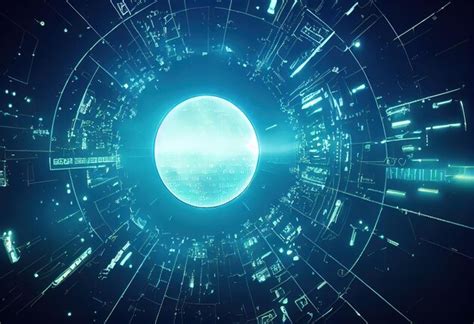 Premium Ai Image Futuristic Data Flow Data Transfer Technology Cyberpunk Big Data And