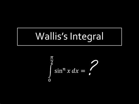 John Wallis Formula