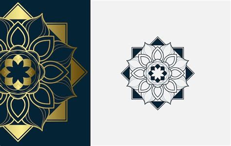 Premium Vector Mandala Style Vector Shapes Design Collection
