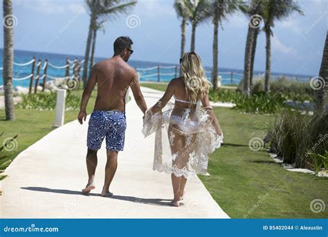 Young Happy Lovers On Romantic Travel Honeymoon Having Fun On Vacation