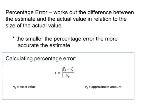 Rounding And Percent Error Ppt