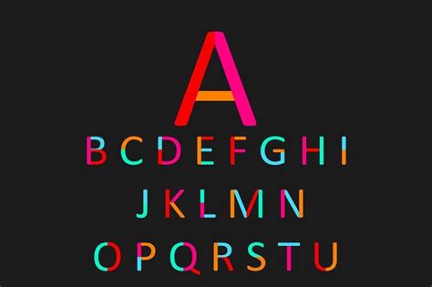 Neon Font Vector Neon Vector Fonts
