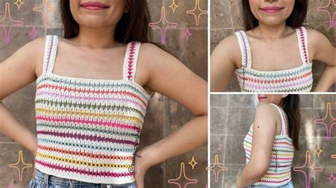 Top En Cuadros Coloridos A Crochet Tutorial Zurda YouTube