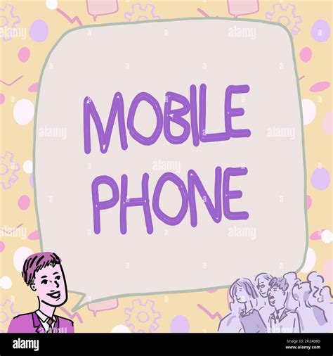 Text Sign Showing Mobile Phone Business Overview A Handheld Device Used To Send Receive Calls