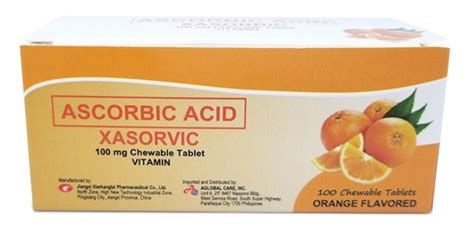 Xasorvic Ascorbic Acid 100mg Chewable Tablet 100s Orange Price In The