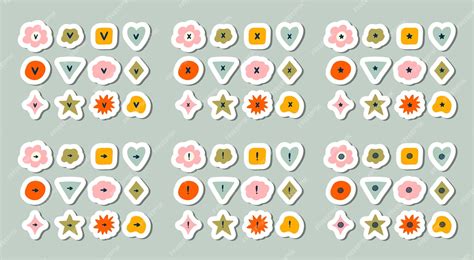 Premium Vector Cute Hand Drawn Sticker Set Of Check And Cross Mark Set With Checkboxes In The