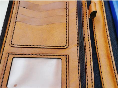 A5 Leather Zip Folder Includes Free Lazer Engraving Of Initials Or Name