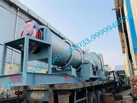 Motor Semi Automatic Asphalt Drum Type Hot Mix Plant 440 Capacity 40