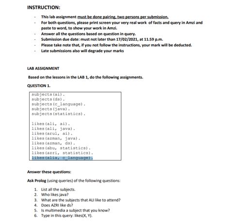 Solved INSTRUCTION This Lab Assignment Must Be Done Chegg
