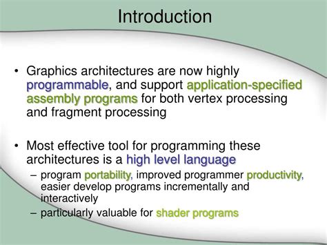 Ppt Cg A System Programming Graphics Hardware In A C Like Language