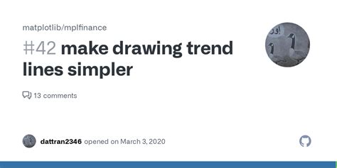 Make Drawing Trend Lines Simpler Issue 42 Matplotlib Mplfinance