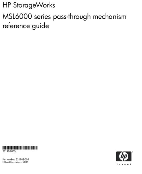Hp Storageworks Msl6000 Series Reference Manual Pdf Download Manualslib