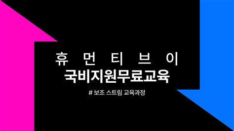 [빅데이터 개발자 과정] 보조 스트림 교육과정 Youtube