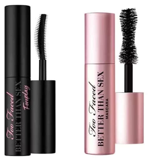 Too Faced Travel Size Foreplay And Better Than Sex Primer And Mascara Set
