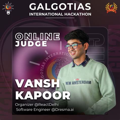 Galgotias International Hackathon On Linkedin