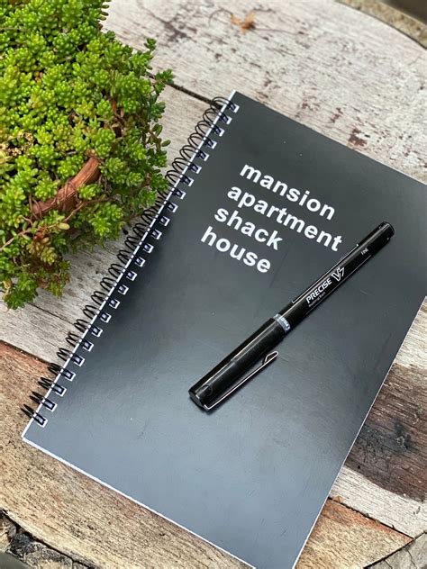 Mash Notebook Mansion Apartment Shack House Funny Spiral Notebook