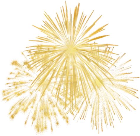 Gold Fireworks Png