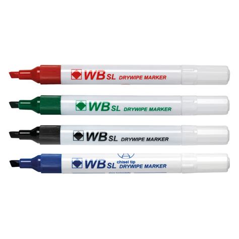 Assorted Chisel Tip Whiteboard Markers Pack Of 4 Wx26038 Now On