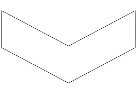 Shape Of Chevron Free Printable Papercraft Templates