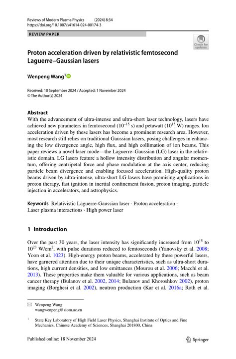 Pdf Proton Acceleration Driven By Relativistic Femtosecond Laguerregaussian Lasers